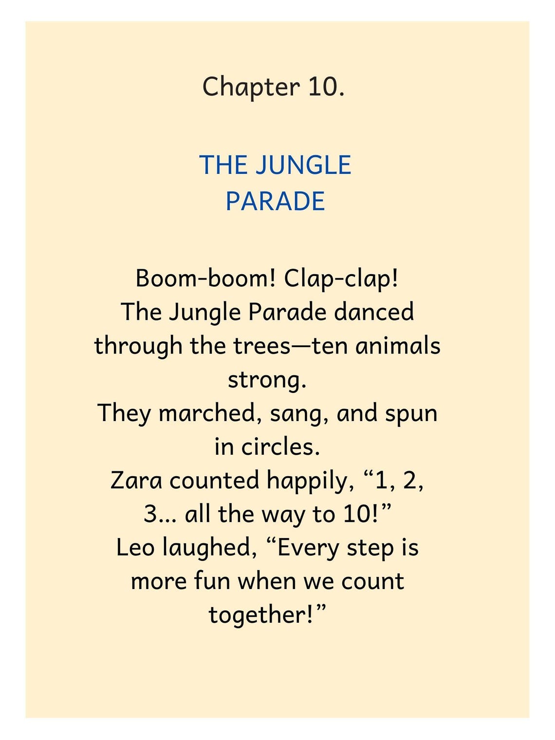 Zara and the Jungle Parade – Digital Download | Learn Counting 1–10 ...