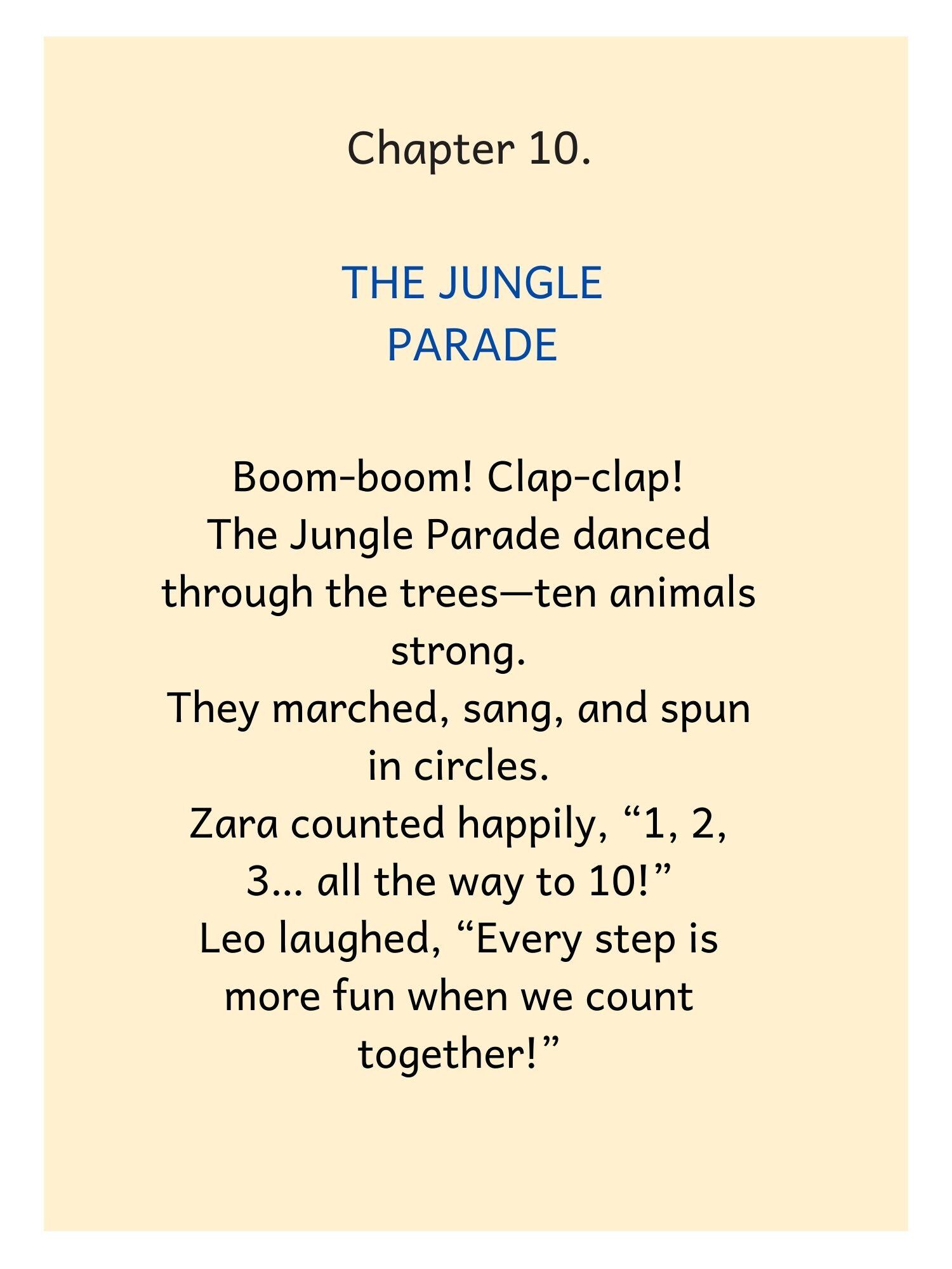 Zara and the Jungle Parade – Digital Download | Learn Counting 1–10 ...