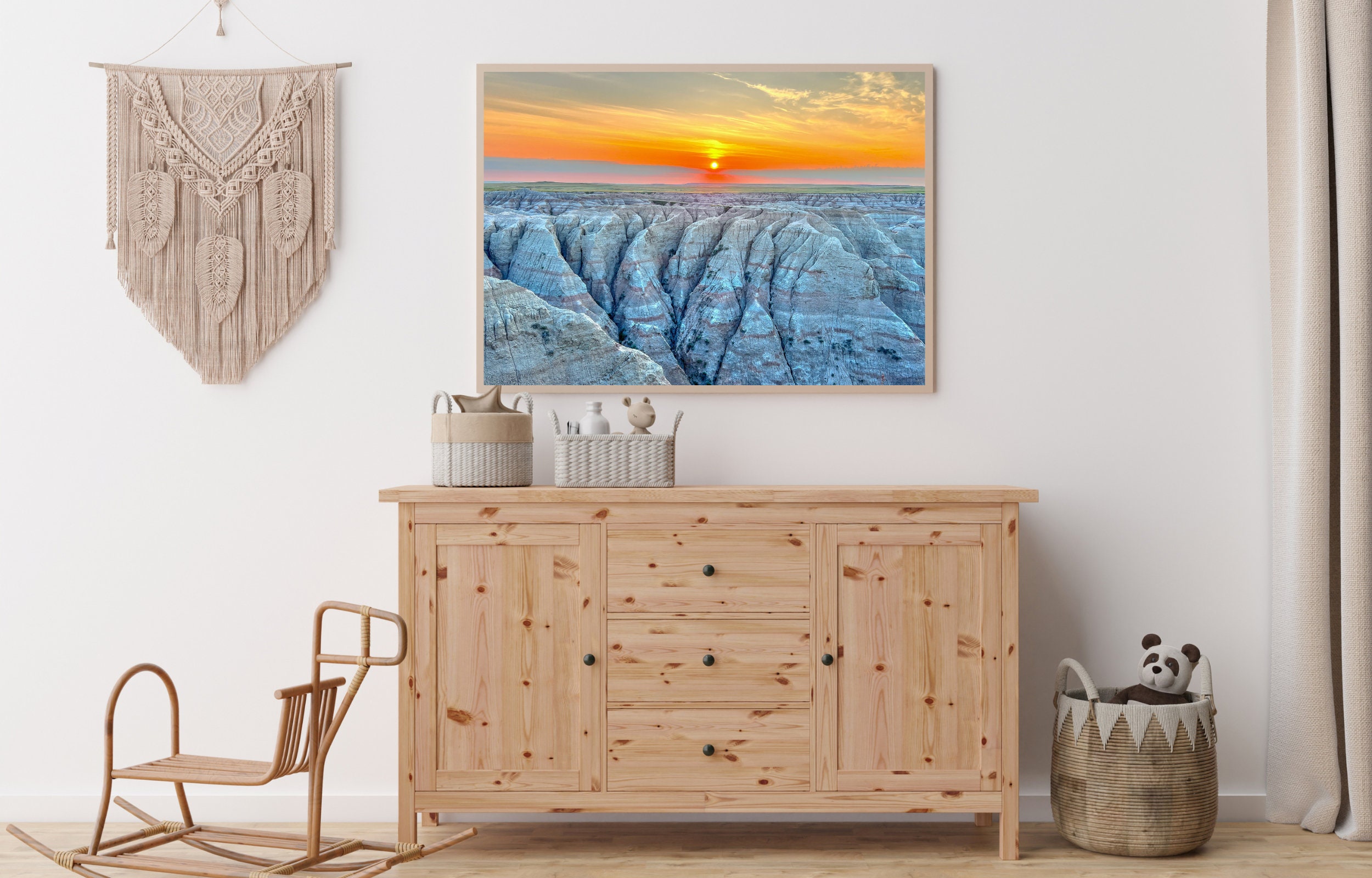 Epic Sunrise, Badlands National Park Panorama Point Sunrise, for Wall ...