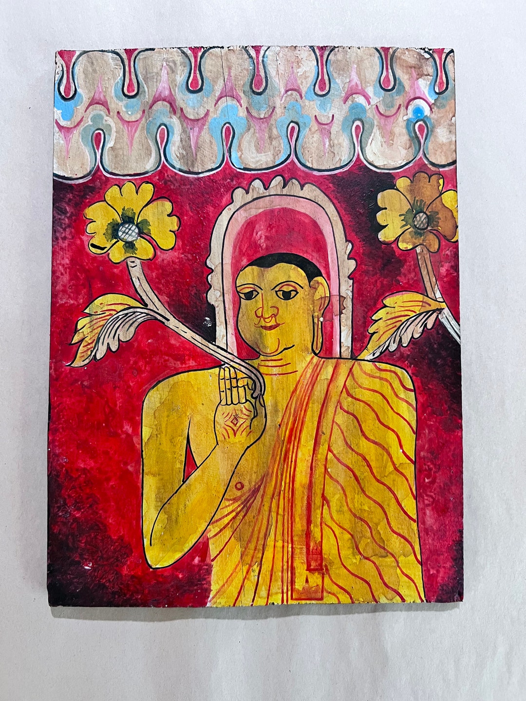 Original Painting, Acrylic Painting, Wall Art Wood, Bedroom Wall Decor ...