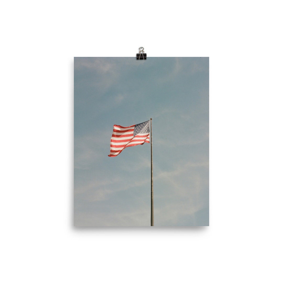 Poster - USA - America Flag - Patriotic Wall Art - Etsy