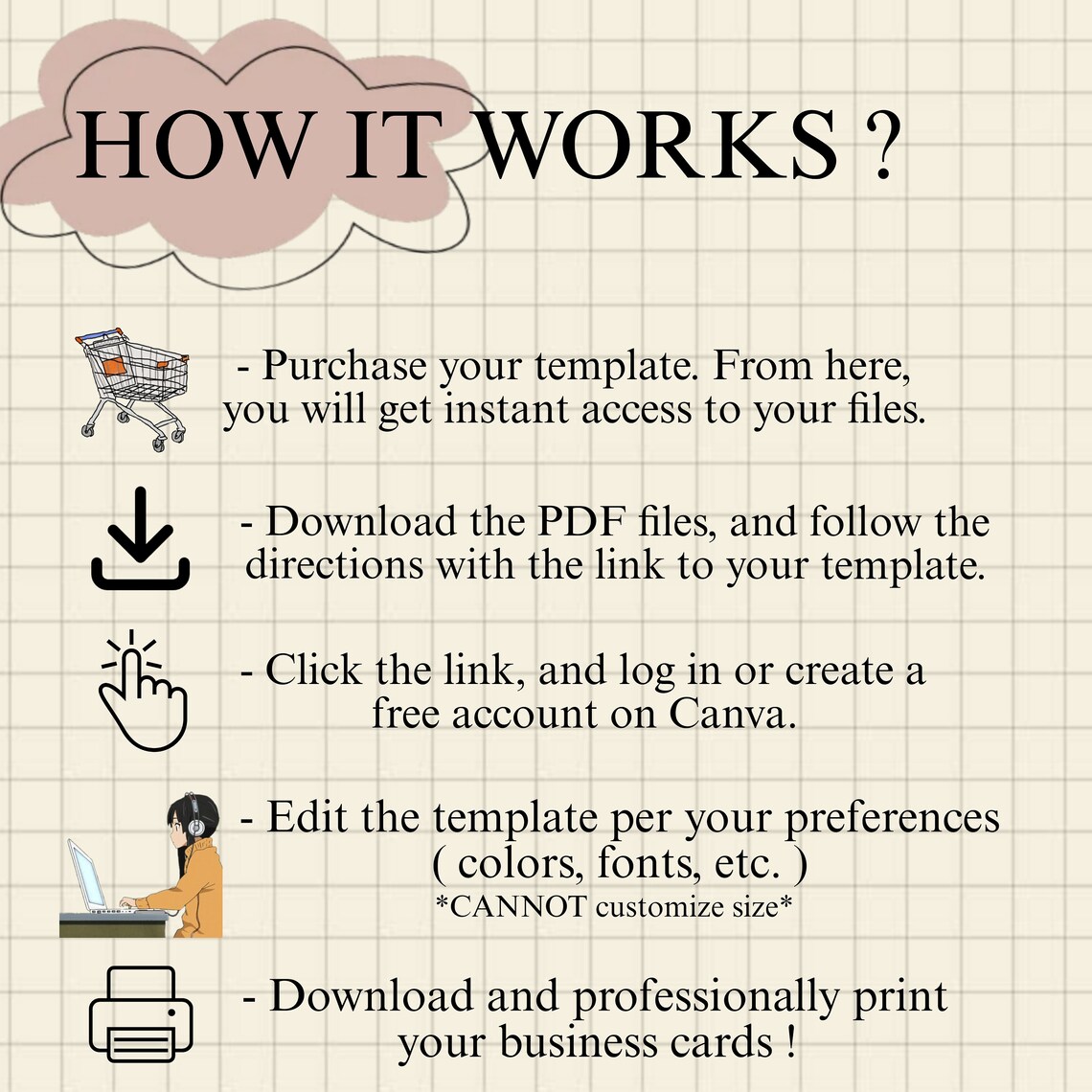 Business Card Canva Template, Canva Template, Instant Download, Easy to ...