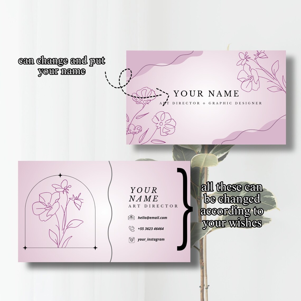 Business Card Canva Template, Canva Template, Instant Download, Easy to ...