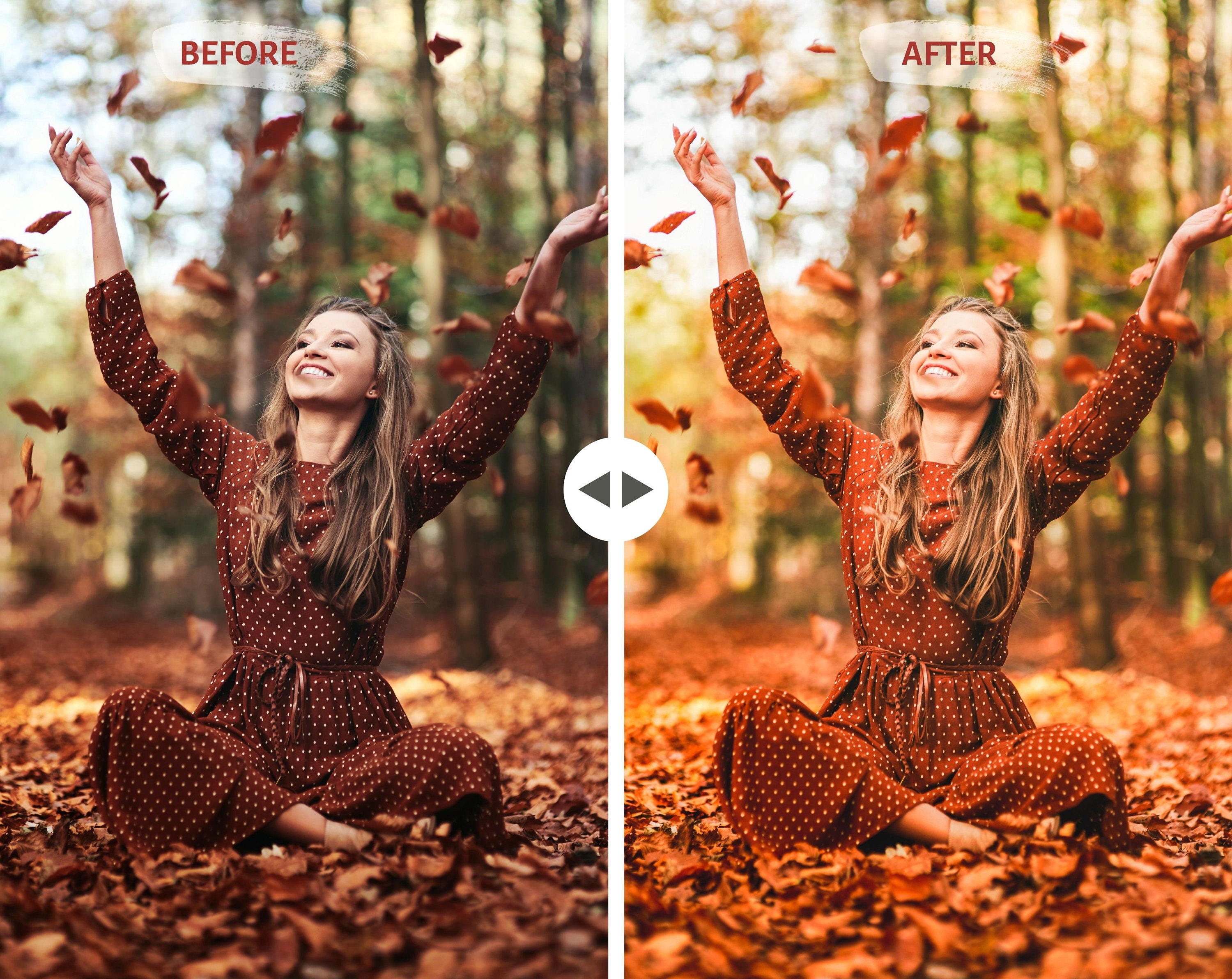 6 Fall Presets, Autumn Presets, Desktop Presets, Mobile LIGHTROOM ...
