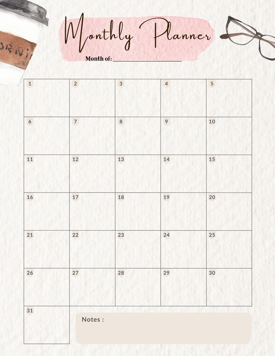 Teacher Monthly Planner, Weekly Planner, Daily Planner, School To-do ...