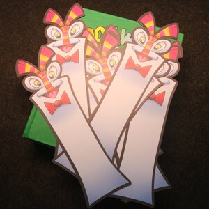 Toon Bookmark | Double Sided Print - Etsy
