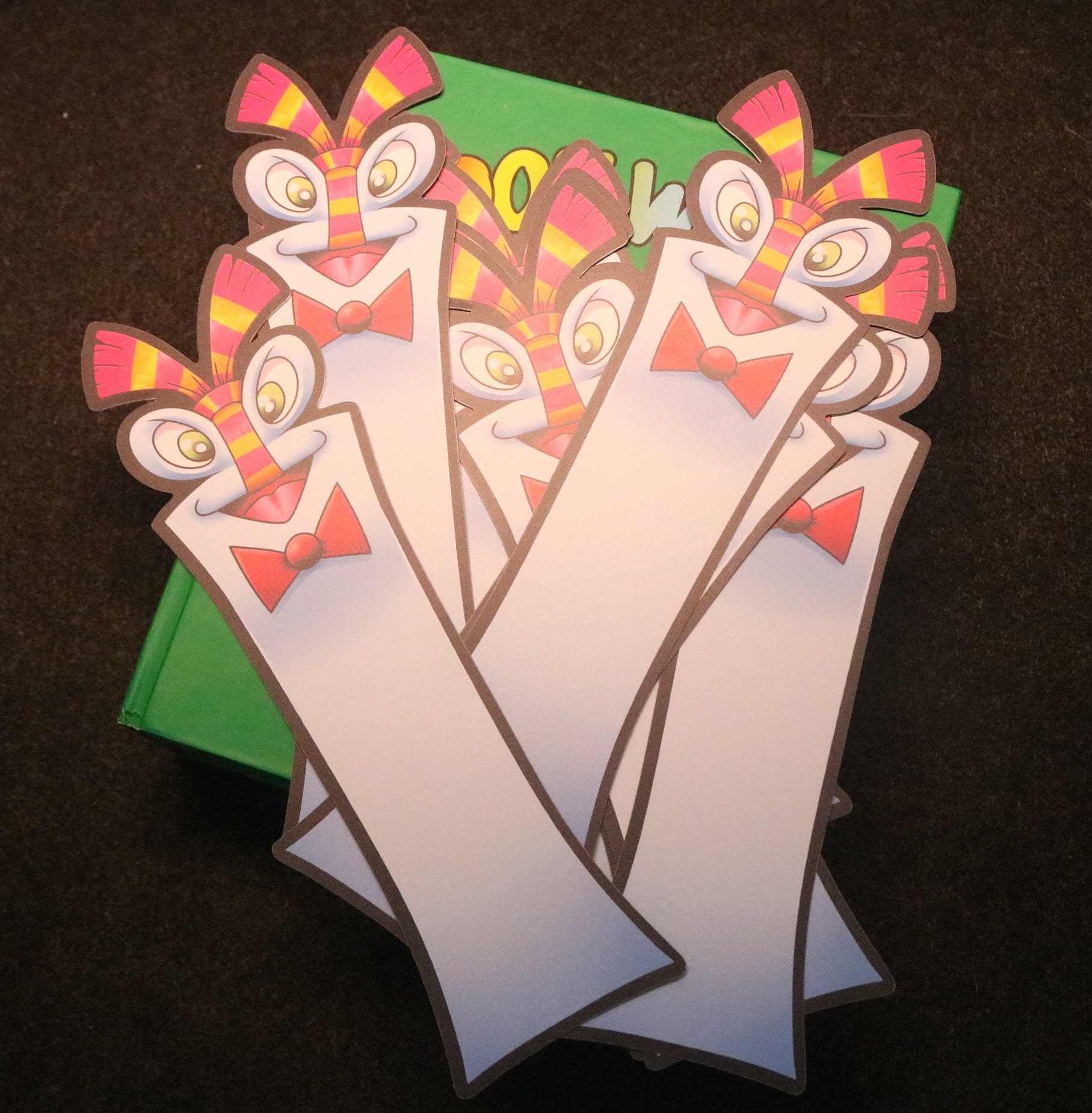 Toon Bookmark Double Sided Print - Etsy