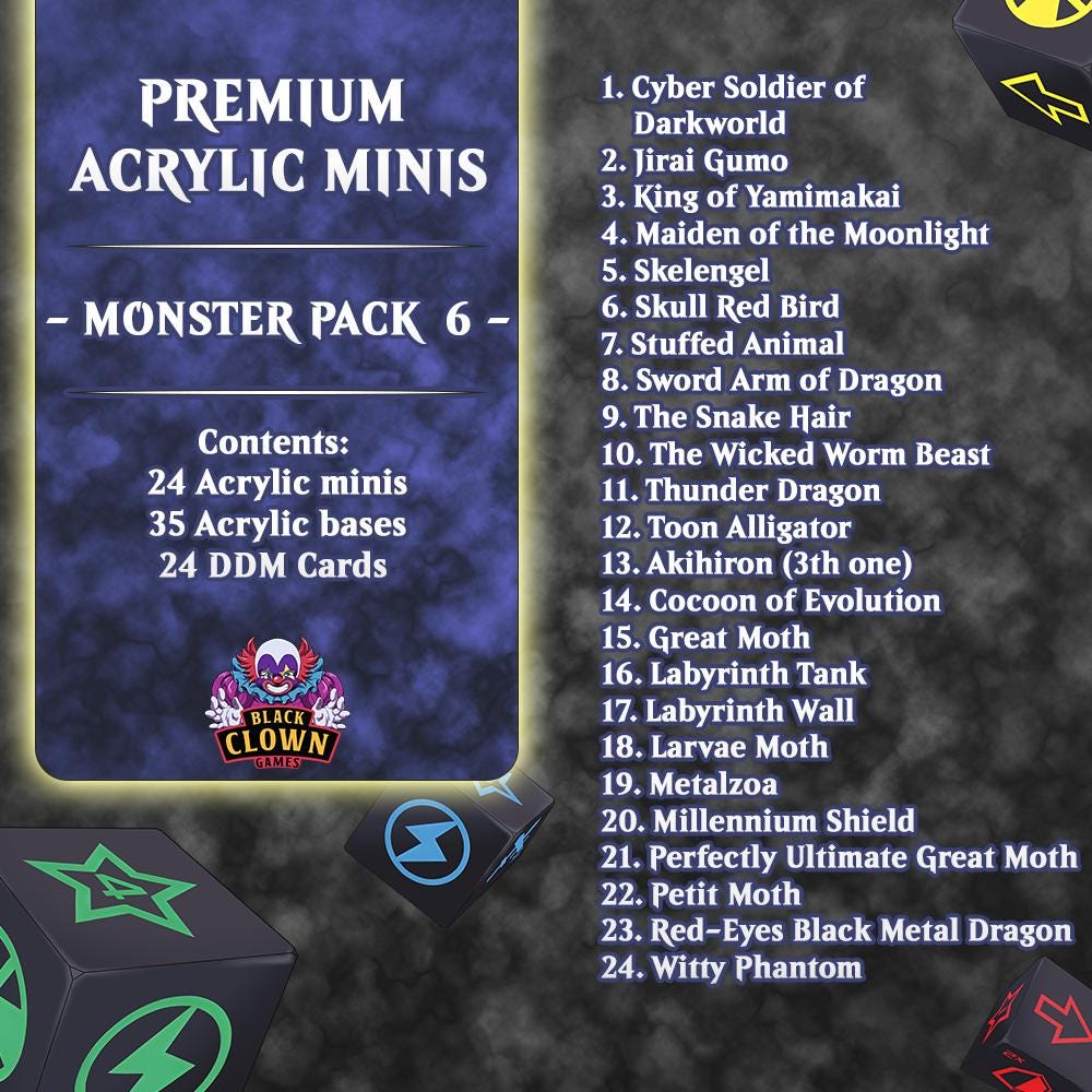 DDM 2D Miniatures - Monster Pack 8 | Acrylic | 2 Sided View - Etsy
