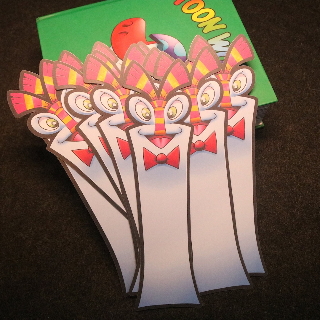 Toon Bookmark | Double Sided Print - Etsy