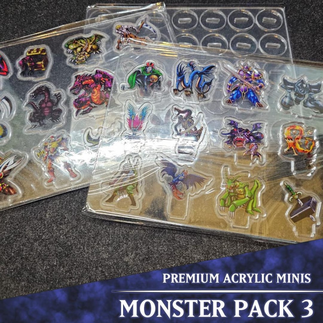 DDM 2D Miniatures - Monster Pack 3 | Acrylic | 2 Sided View - Etsy