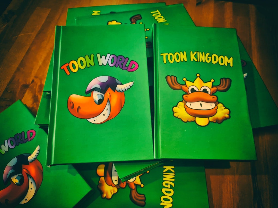 Toon World & Toon Kingdom Notebooks | Toon Bookmark Free - Etsy
