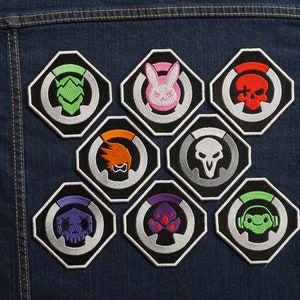 Overwatch Inspired Embroidery Iron on Patches - Etsy