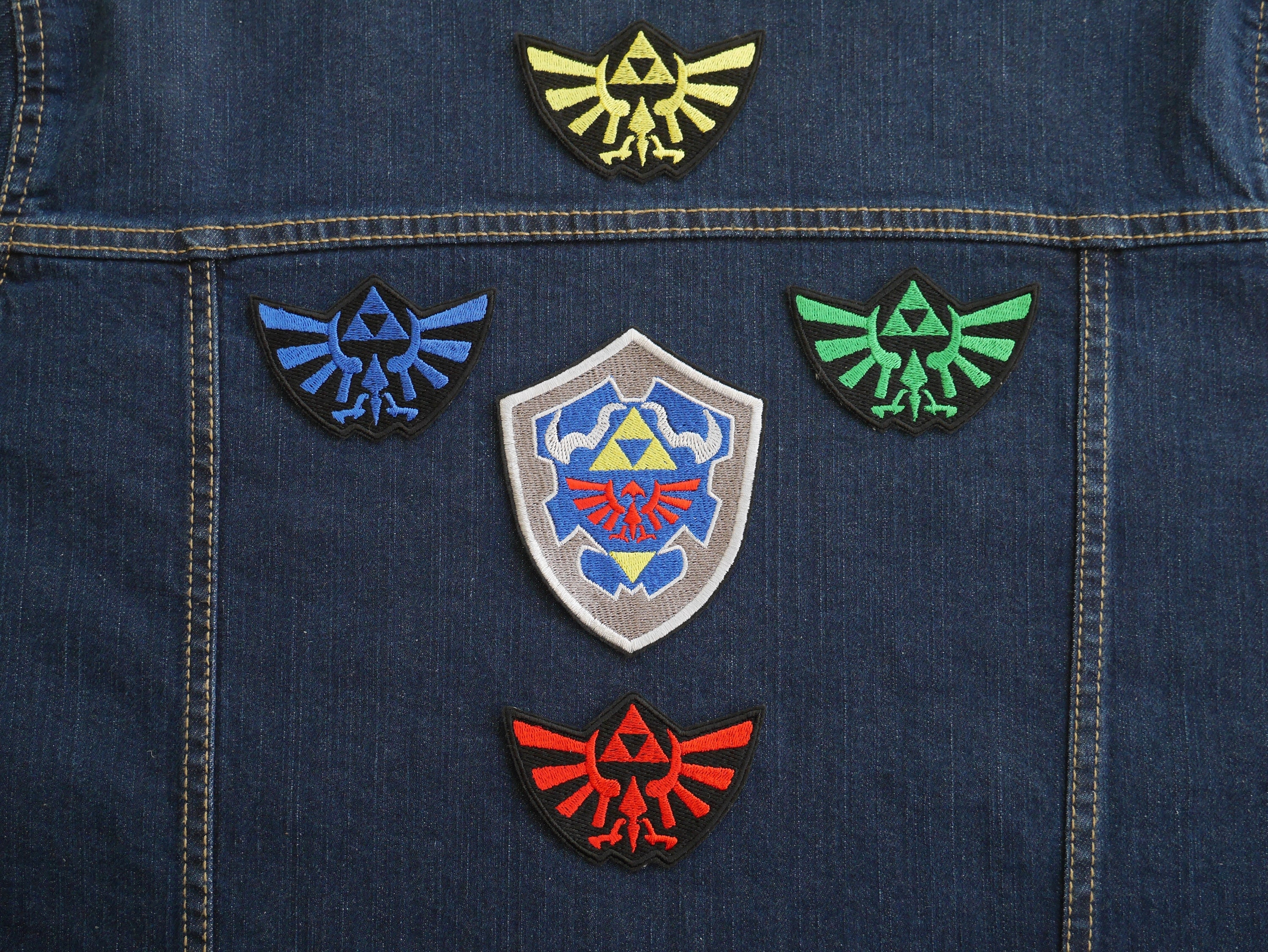 Zelda Shield and Wings Iron on Embroidery Patch - Etsy