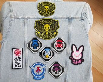 Overwatch Inspired Embroidery Iron on Patches - Etsy