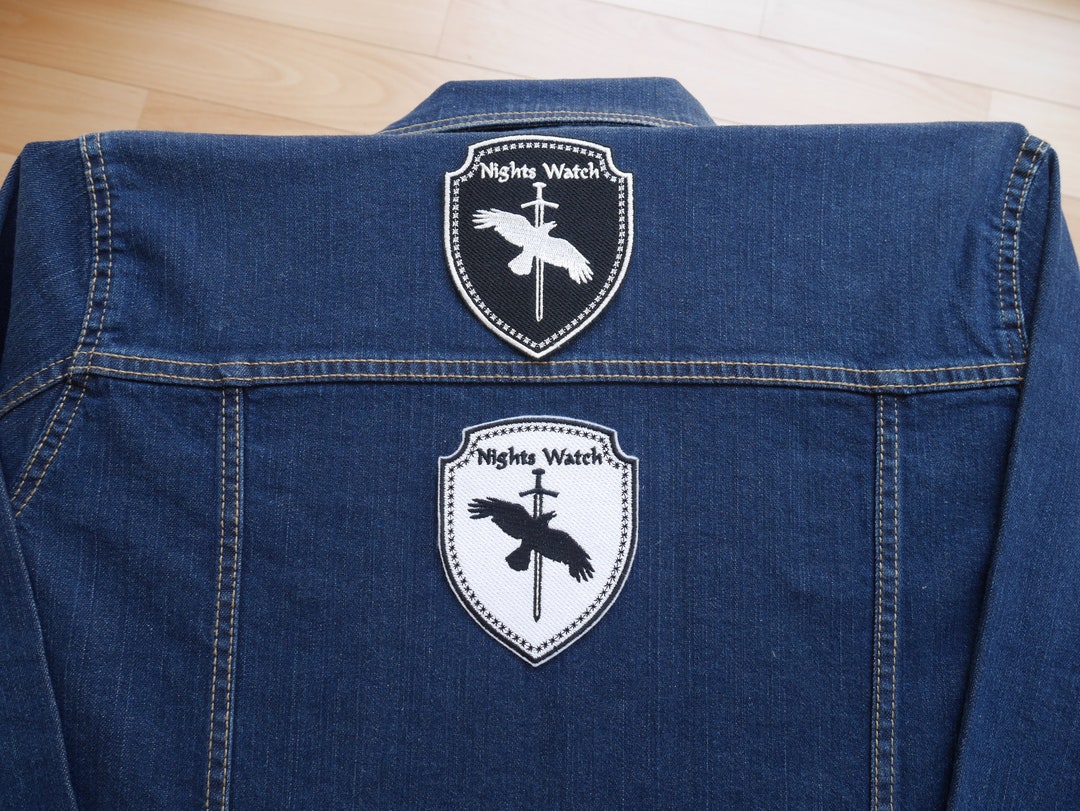 Nights Watch, Game of Thrones, Iron-on Embroidery Patch - Etsy