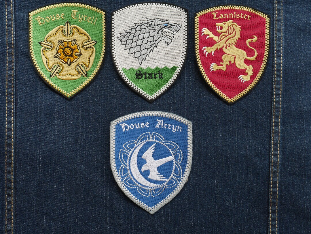 Game of Thrones Iron on Embroidery Patches - Etsy
