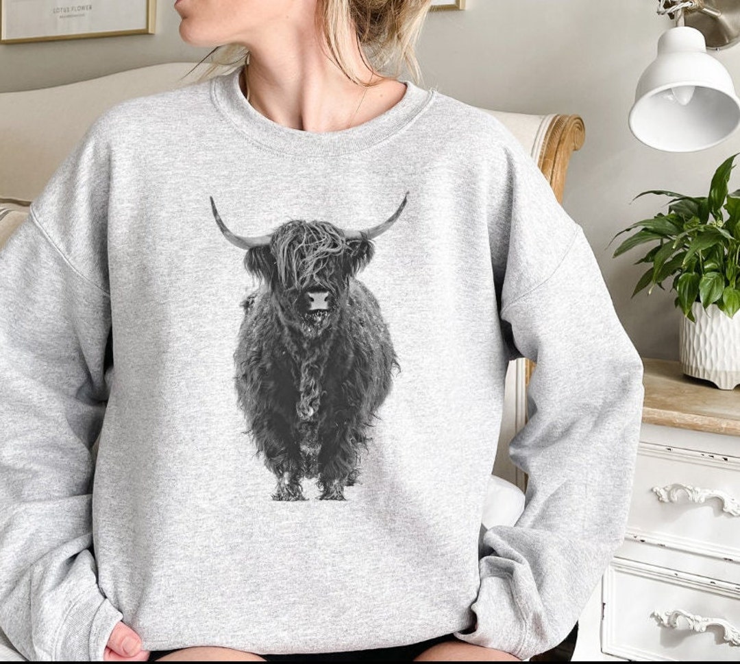 Highland Cow Sweatshirt Highland Cow Shirt Highland Cow Gifts Highland ...