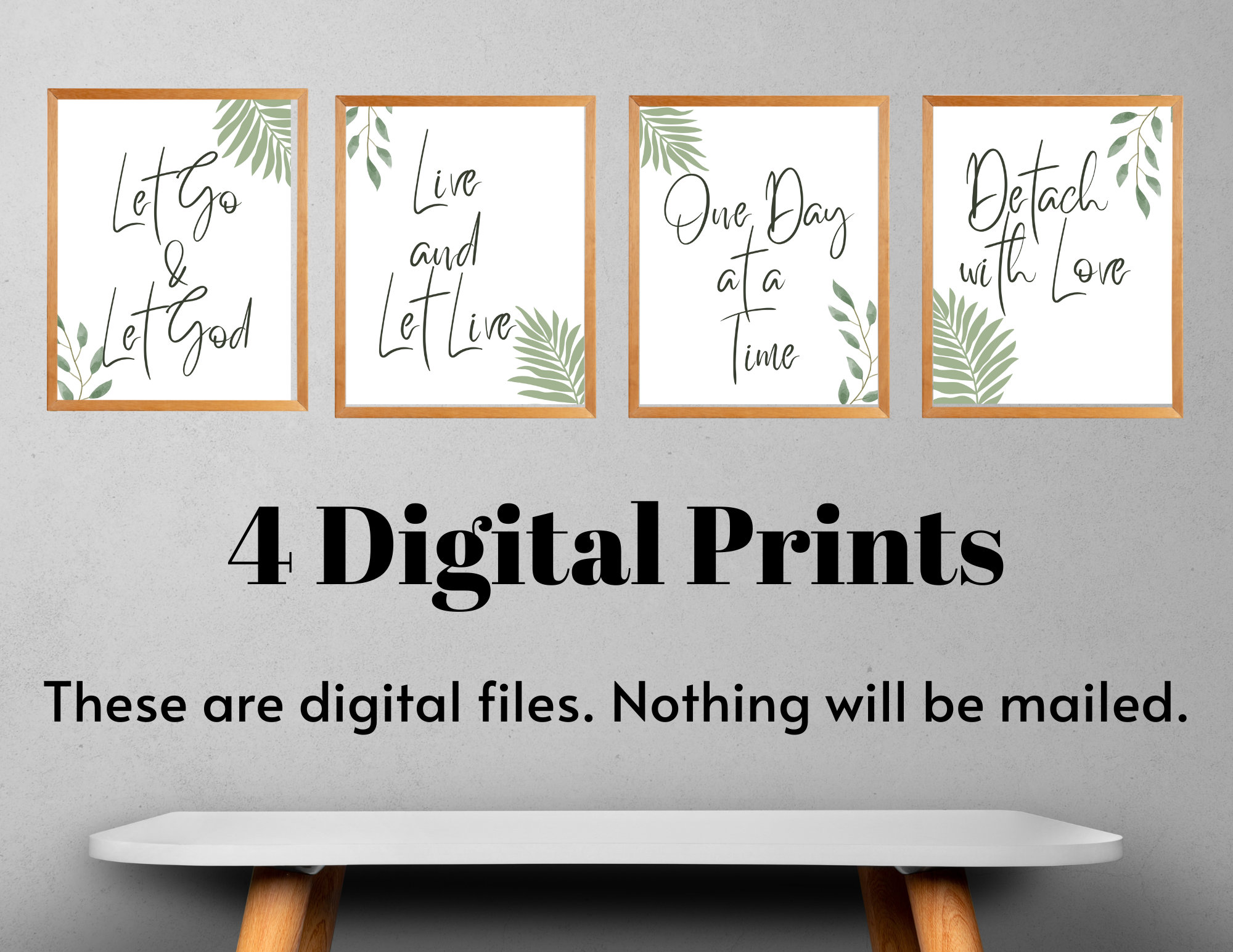 DIGITAL Alanon/aa Slogans Wall Art Bundle of 4 - Etsy