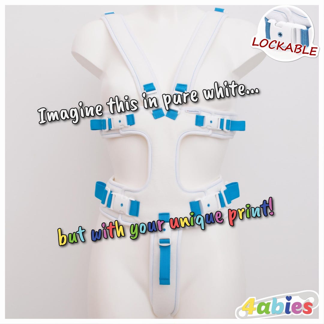 Lockable Hugabie Harness – Diaper-safe ABDL Restraint for Littles ...