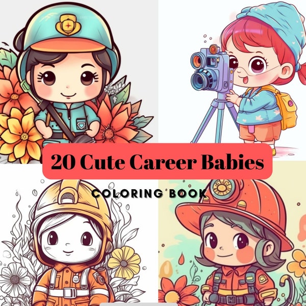 Careers Coloring Pages - Etsy