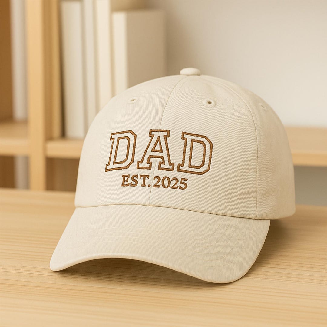Personalized Custom Embroidered Dad Cap - Custom Grandpa Hat With Est ...