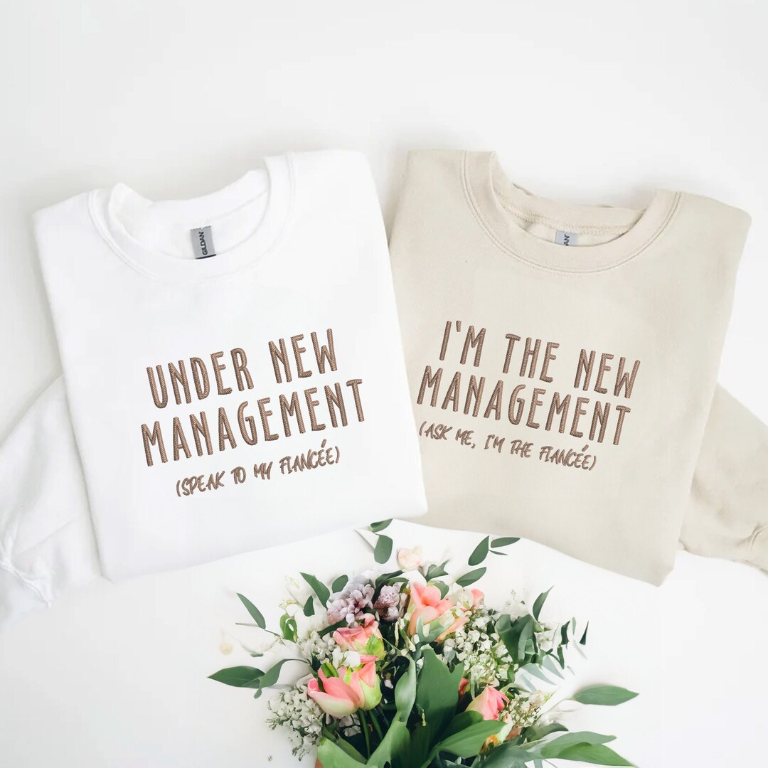 Under New Management Embroidered Shirt, Matching Couple Sweatshirt for ...