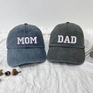 Embroidered Mom and Dad Cap, Pregnancy Announcement Hats, Custom Mama ...