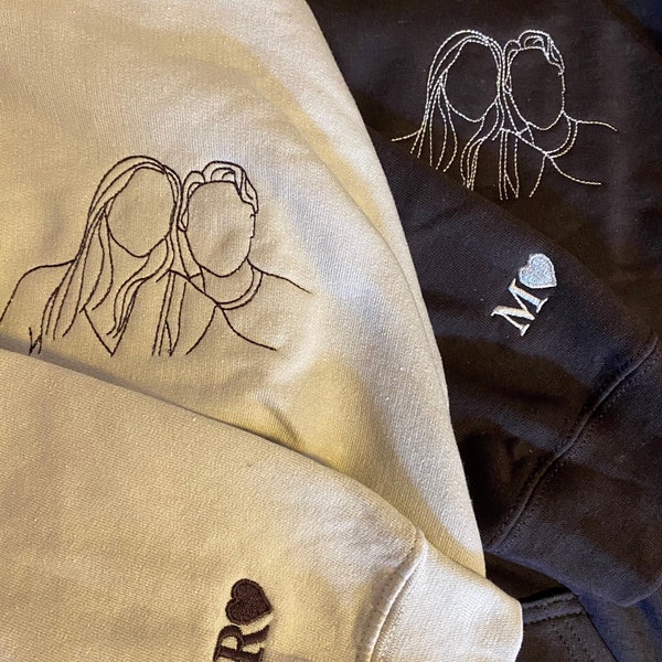 Embroidered Sweatshirt Men - Etsy