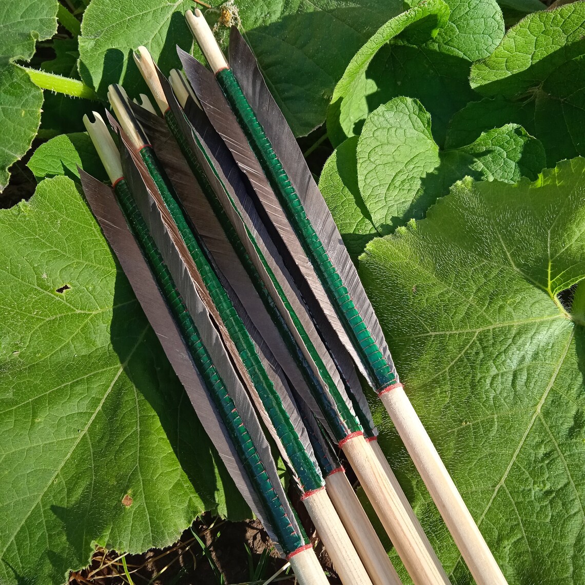 Traditional Medieval English Arrows. Custom Wooden Arrows. 6 Arrows - Etsy