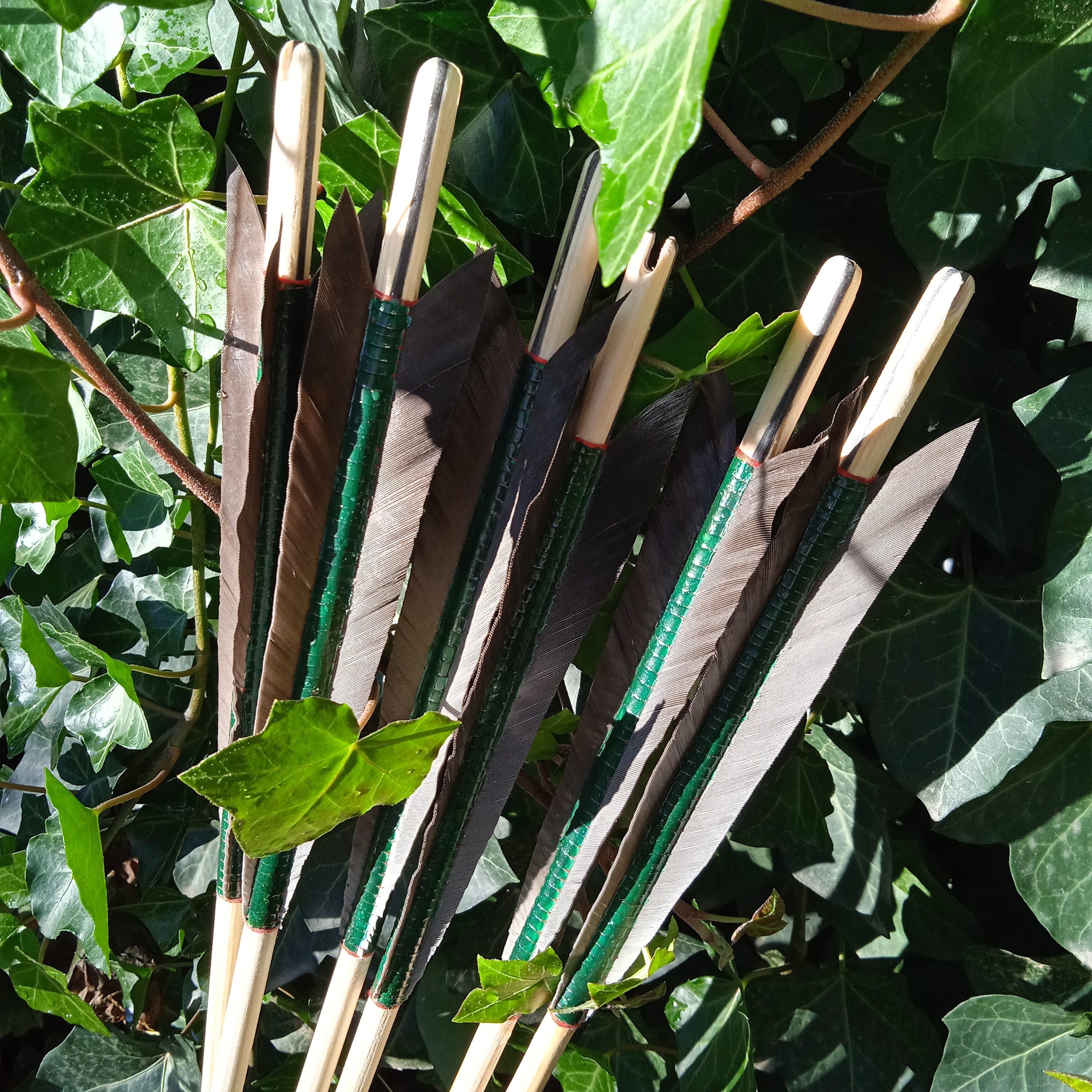 Traditional Medieval English Arrows. Custom Wooden Arrows. 6 Arrows - Etsy