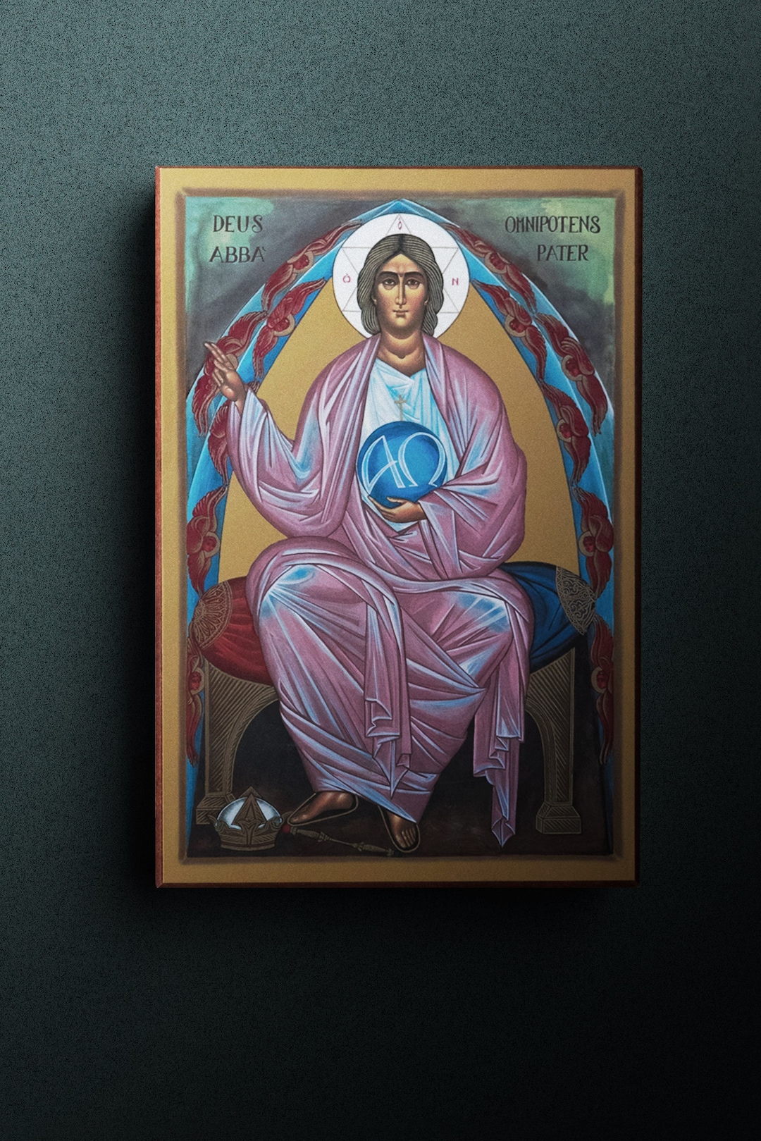 Ikona Miłosiernego Boga Ojca Lia Galdiolo, Deus Abba, Omnipotens Pater ...