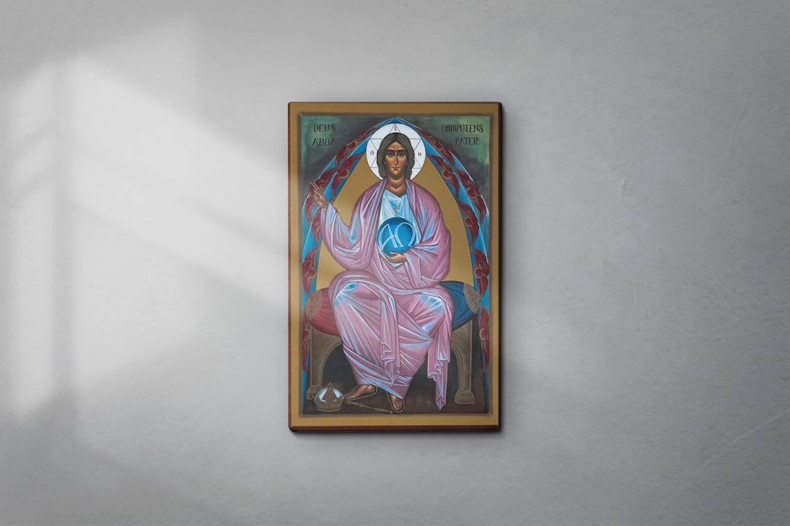 Ikona Miłosiernego Boga Ojca Lia Galdiolo, Deus Abba, Omnipotens Pater ...