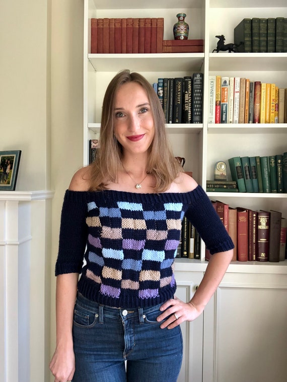 Checkers Sweater Pattern - Etsy