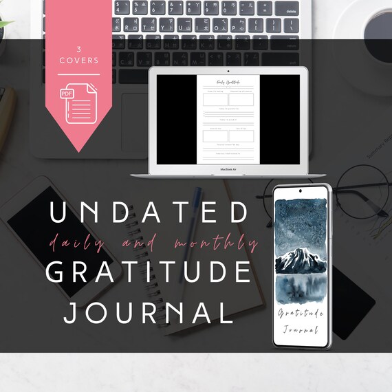 Undated Gratitude Planner Weekly Planner Monthly Planner - Etsy