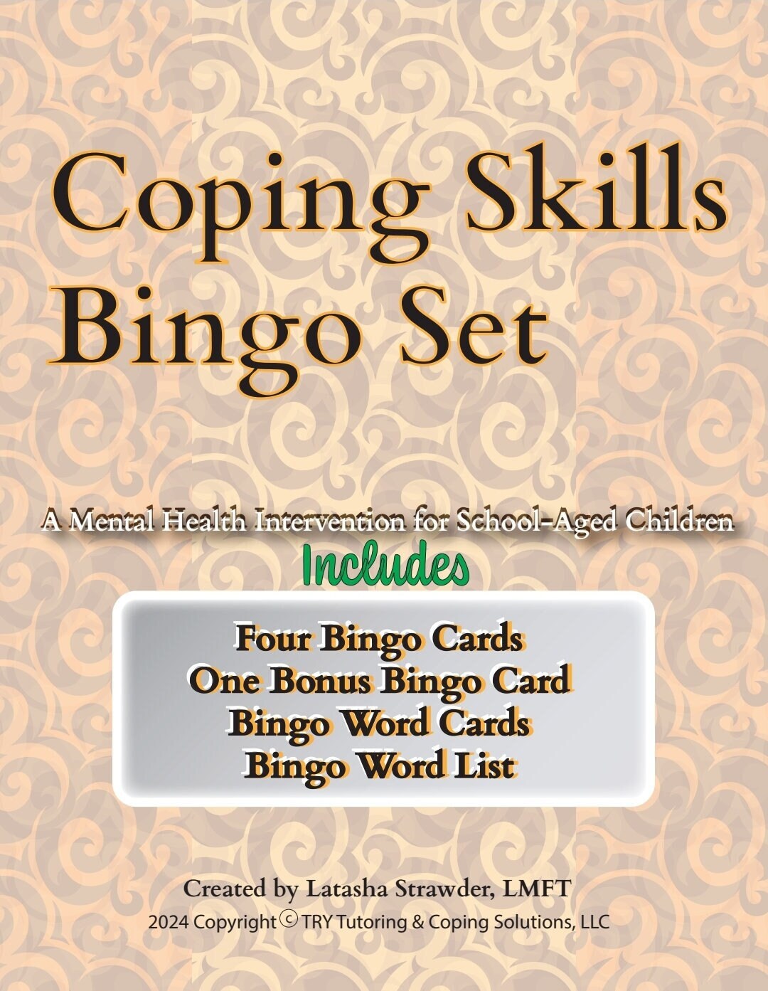 Coping Skill Bingo Set W/ Bonus Card - Etsy