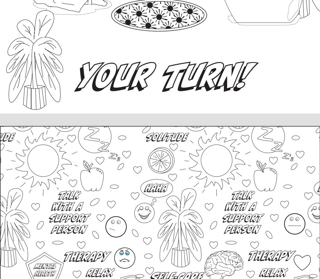 Your Favorite Self Care Guide: Mental Health Coloring Book - Adult Self ...