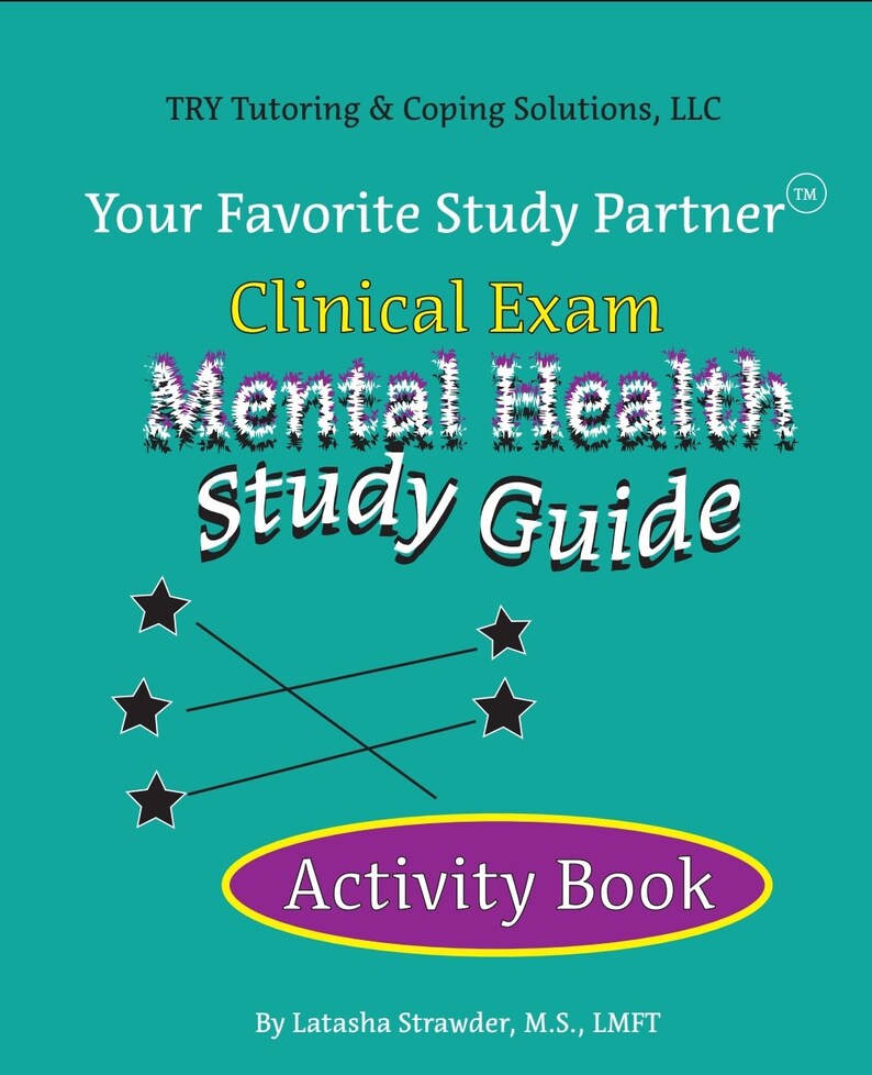 Clinical Exam Mental Health Study Guide Activity Book - Etsy