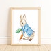 Set of 3 Peter Rabbit Inspired Prints for Baby Boy Nursery, Bunny ...