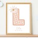 Set of 3 Bunny Rabbit Daisy Prints, Baby Girl Nursery, Personalised ...