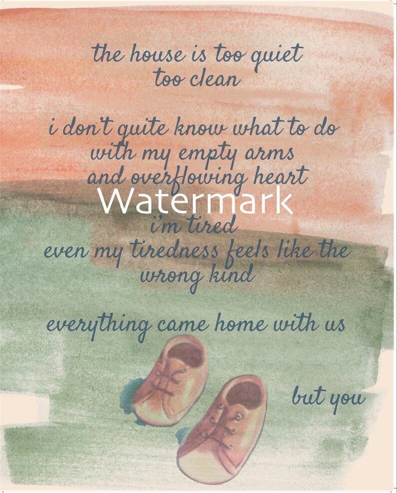 Child Loss Poem Digital Print - Etsy