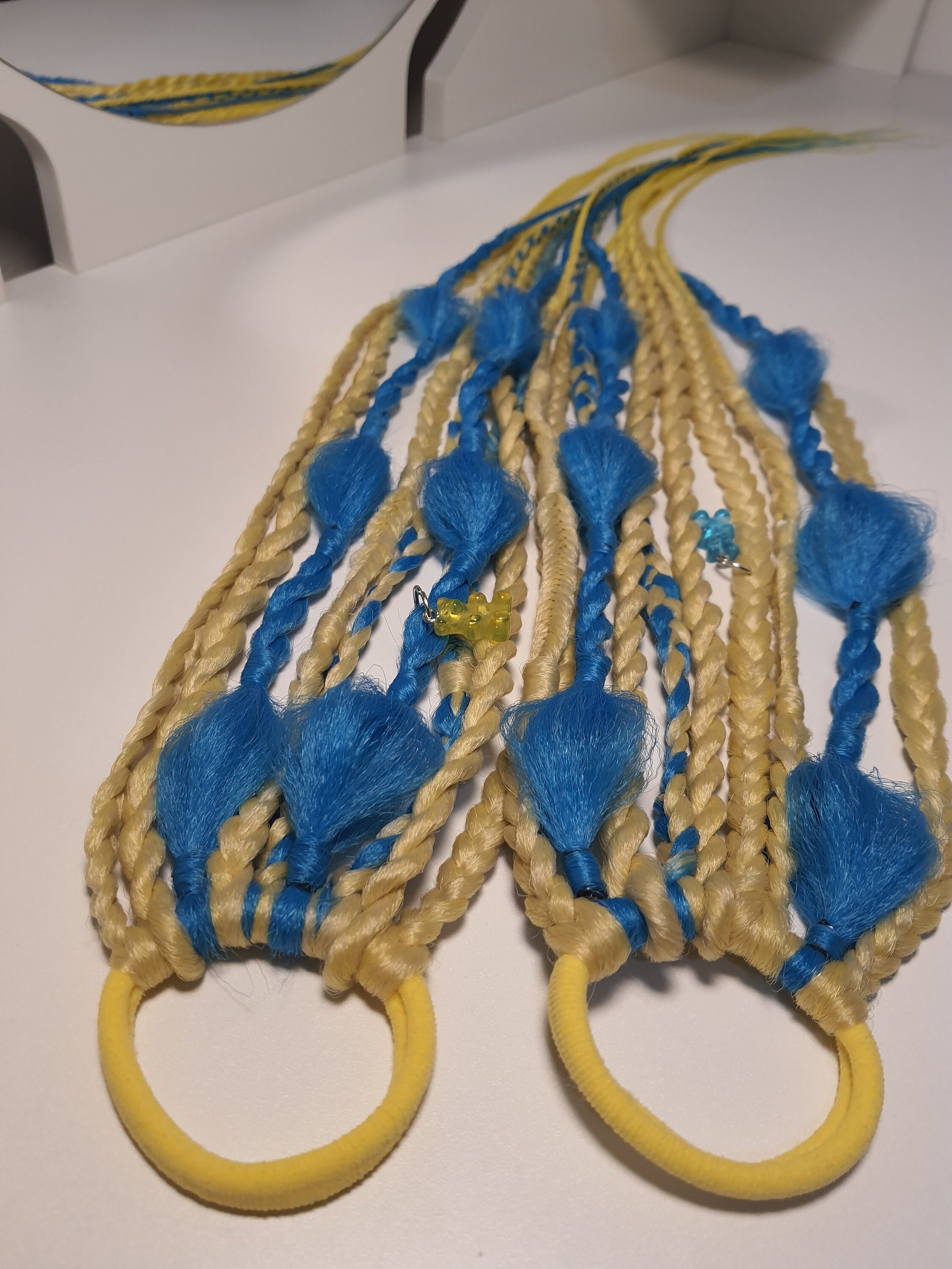 Afro Elastic Band Pigtails Canecalon Hairstyle Accessories - Etsy