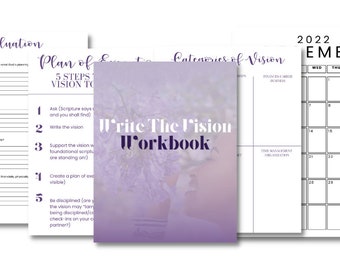 Vision Board Template Fully Editable in Canva - Etsy