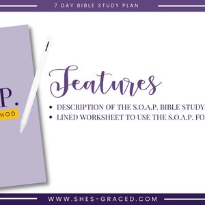 S.O.A.P Bible Study Method Printable - Etsy