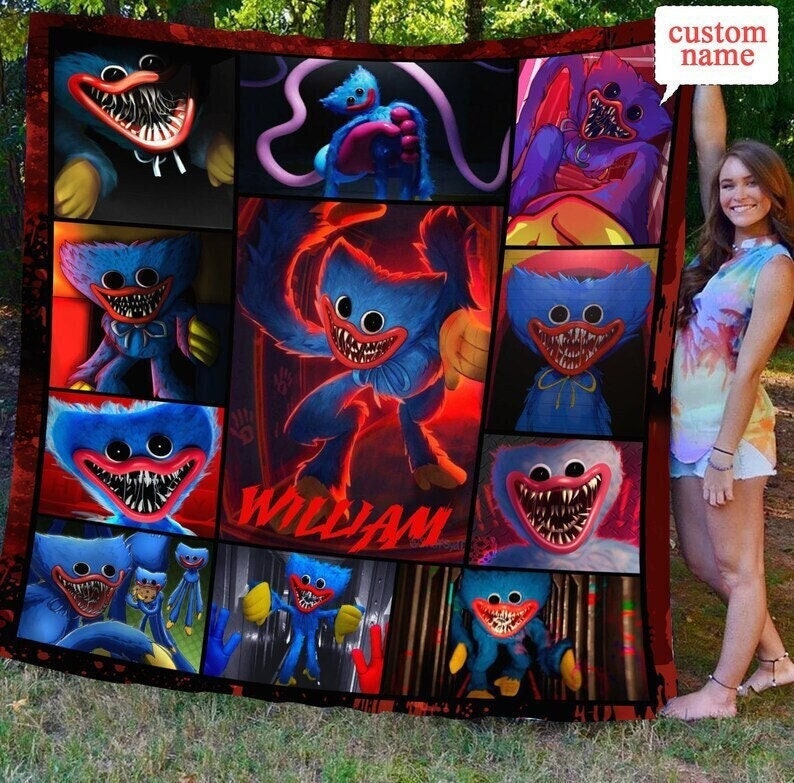 Custom Poppy Playtime Quilt Blanket Poppy Playtime Bedding - Etsy