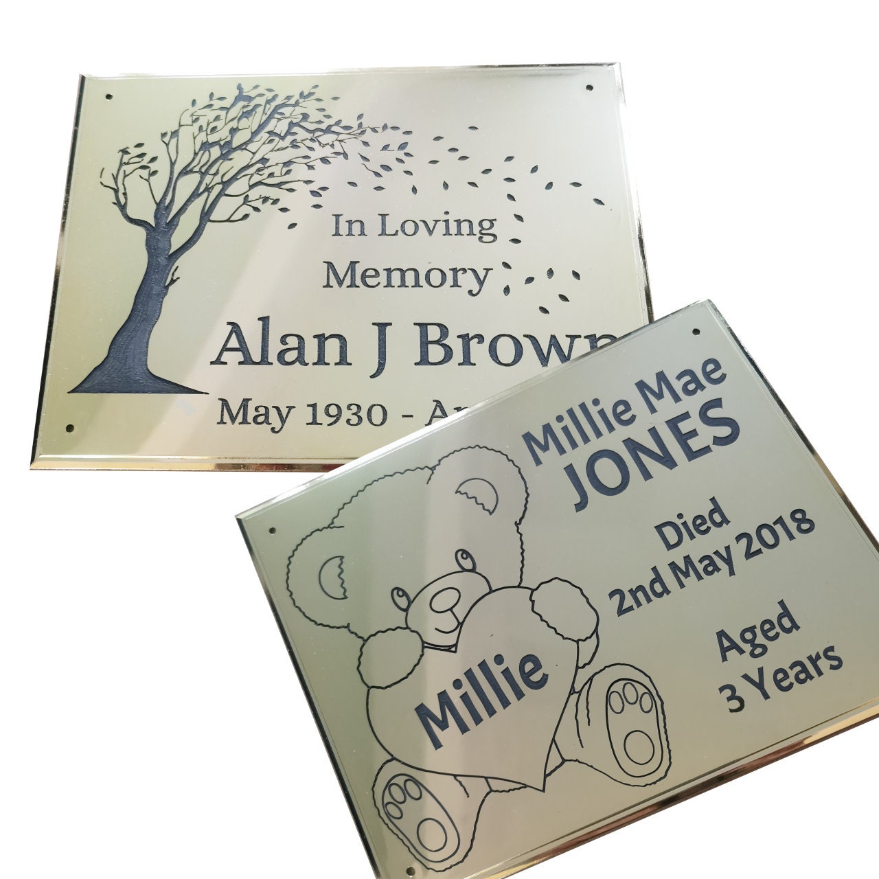 Plaque,engraved Plaque, Personalised Funeral, Memorial, Coffin Engraved ...
