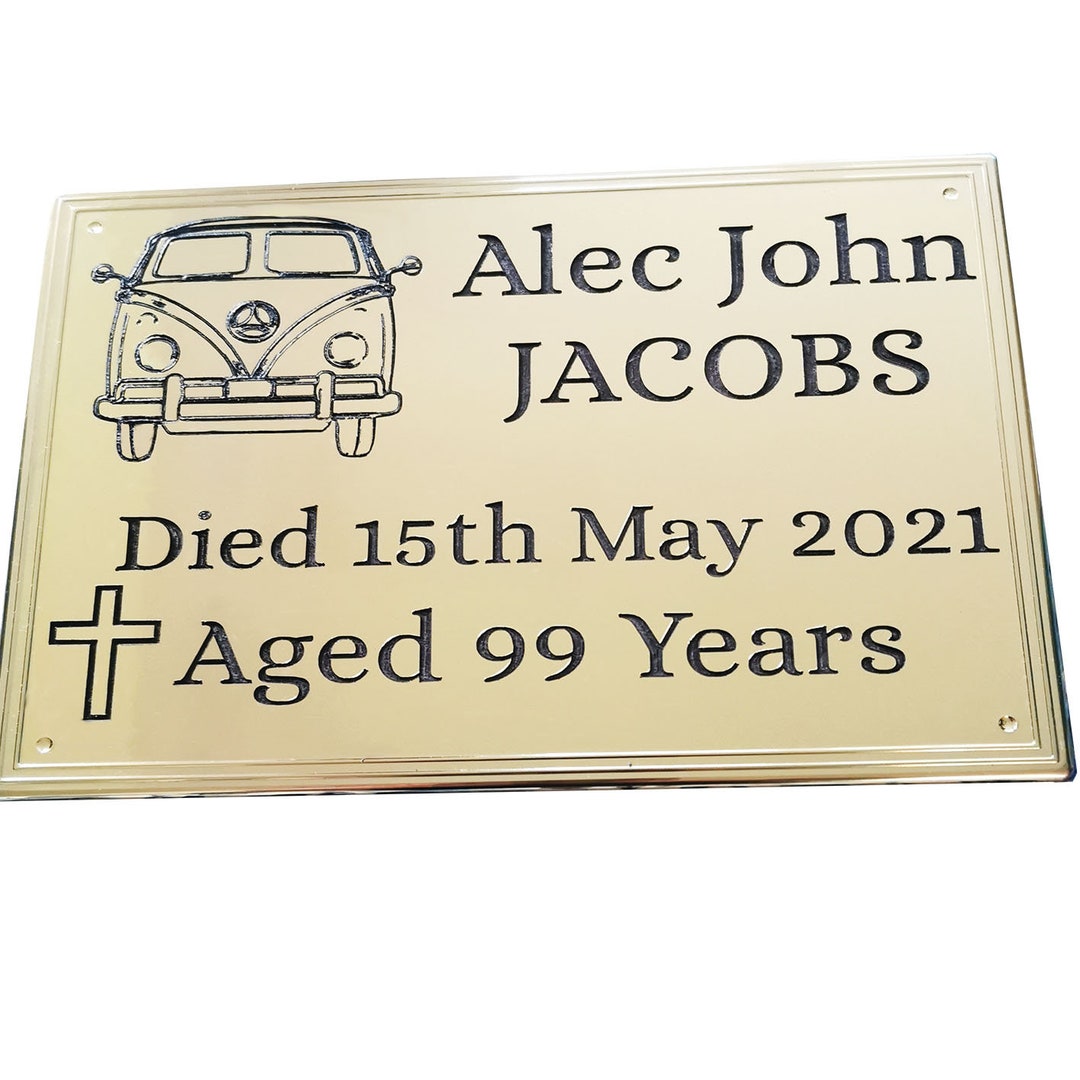 Plaque,engraved Plaque, Funeral Plate, Personalised, Coffin Plate, Name ...