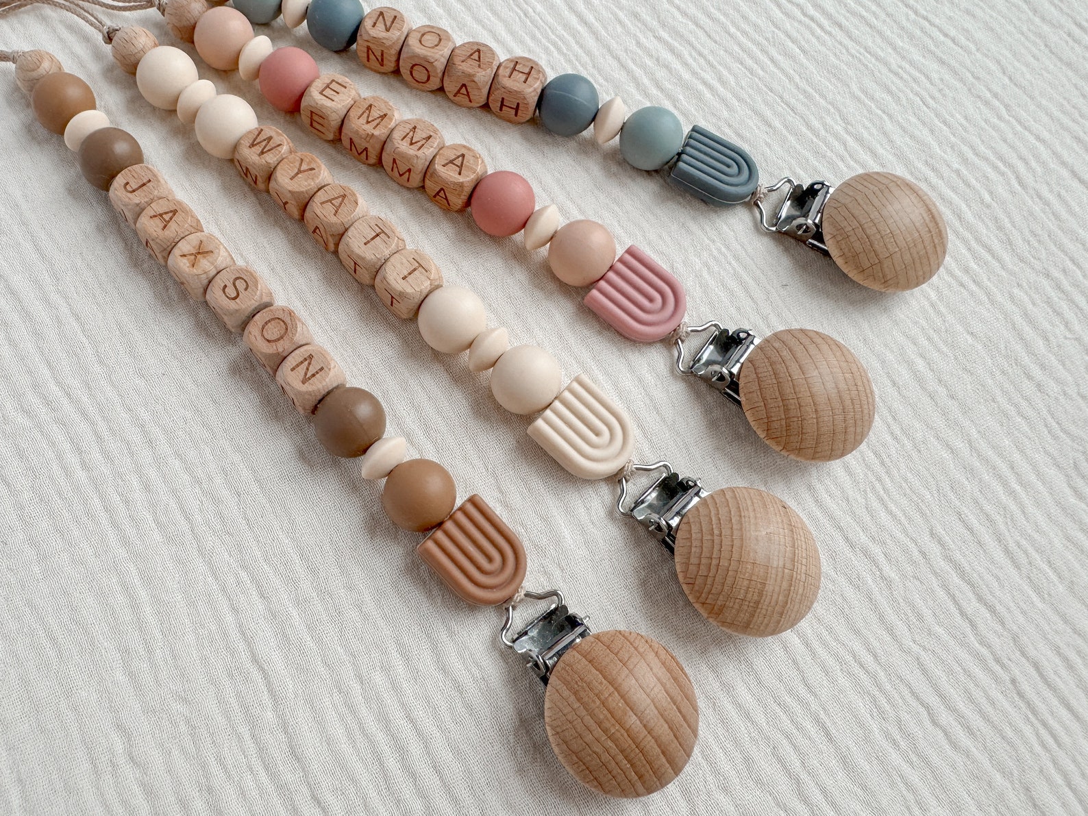 Personalized Pacifier Clip With Baby Name|custom Newborn Soother Clip ...