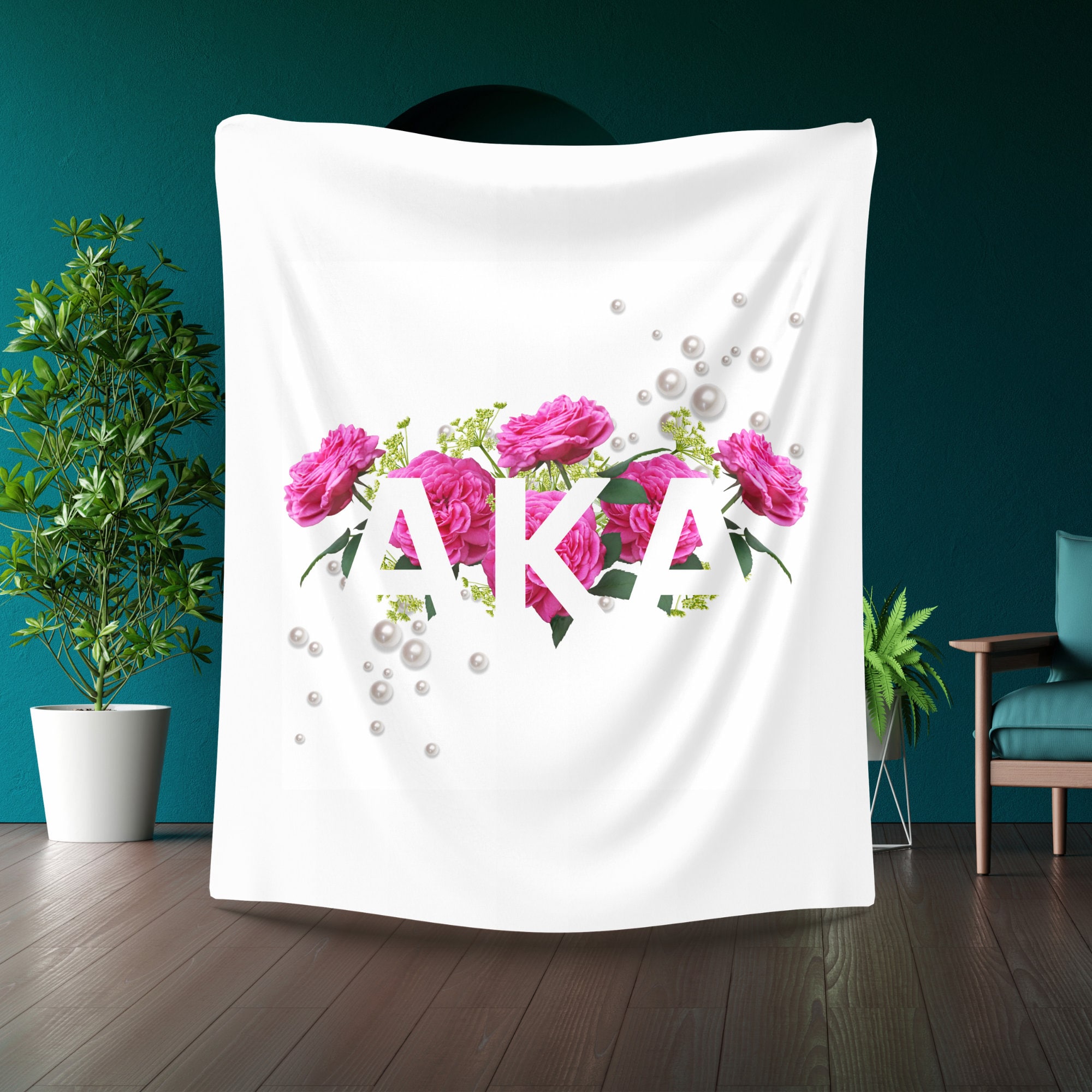 Sorority Blanket Alpha Kappa Alpha Home Aka Paraphernalia Aka Pearls ...