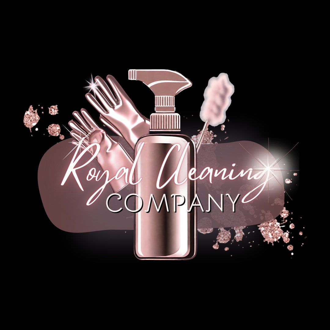 DIY Cleaning Logo Girly Glam Cleaning Business Logo Cleaner Services ...