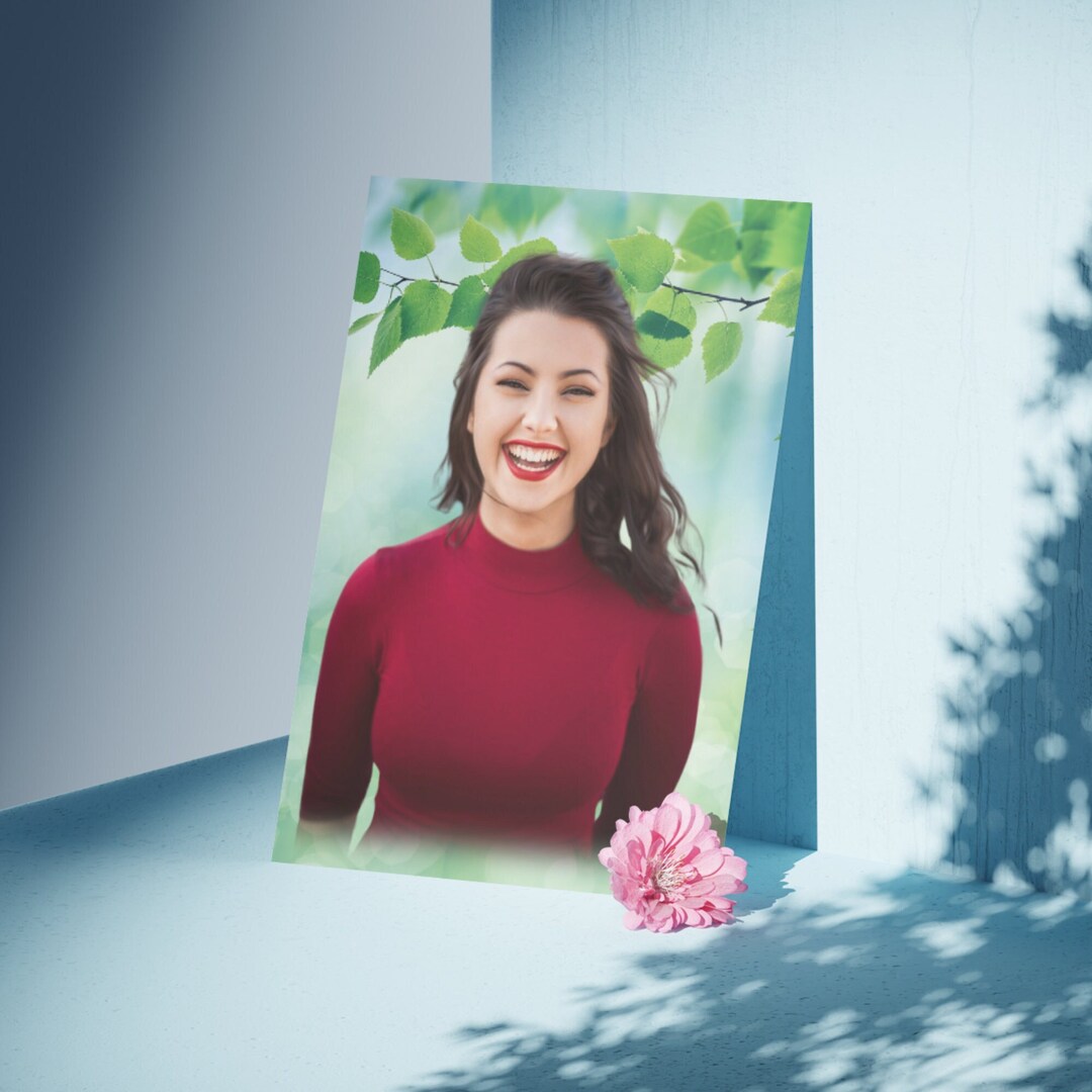 Diy Canva Portrait Template 16x20 Portrait Mourning Portrait Design ...